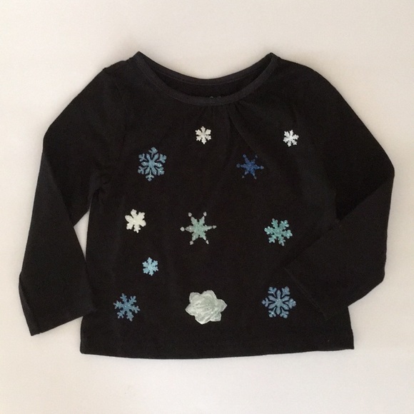 Garanimals | Shirts & Tops | Baby Girls Christmas Winter Top Snowflakes ...